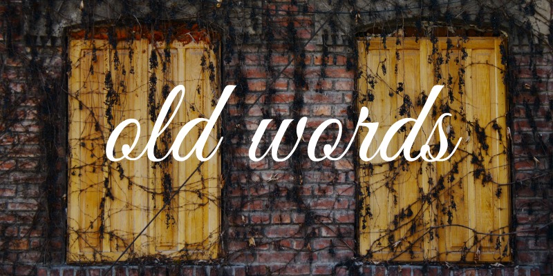 Poem: Old Words – Mariella Hunt